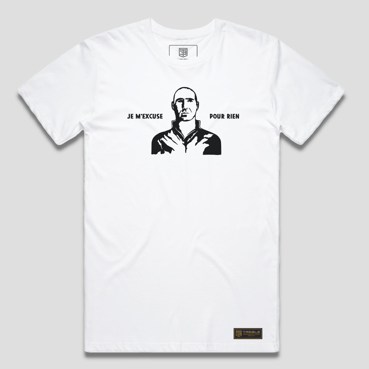 No Apologies Premium Graphic Tee – Treble