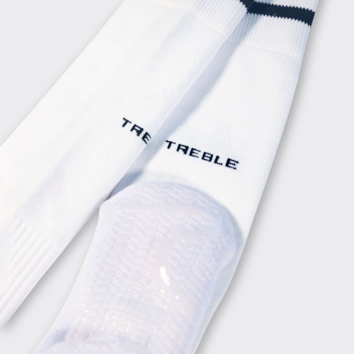 Park Knee High Grip Socks White – Treble
